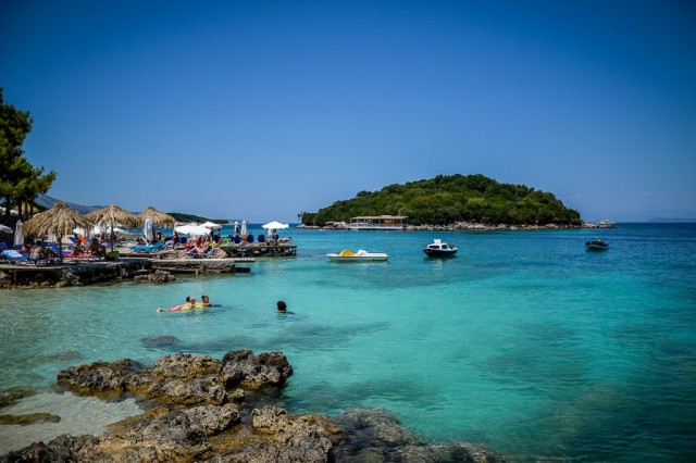 Zdjęcia: Ksamil, Ksamil, Plaża w Ksamilu, ALBANIA