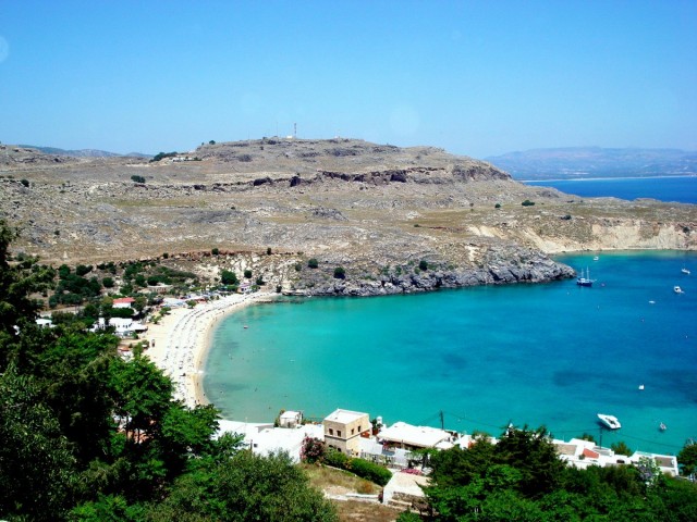 Zdjęcia: Lindos, Wyspa Rodos, Zatoka św. Pawła, GRECJA