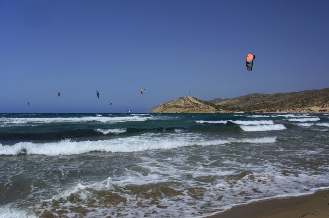 Zdjęcia: Prasonisi, Rodos, raj kitesurferów, GRECJA