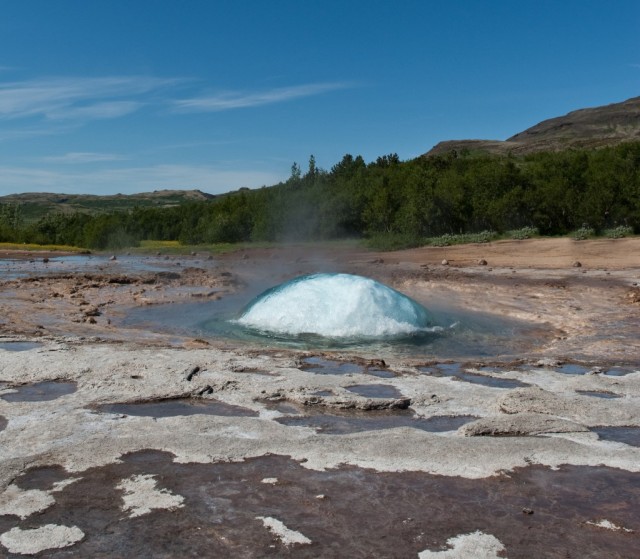 Zdjęcia: Gejzer Strokkur, Przed Wybuchem Gejzeru , ISLANDIA