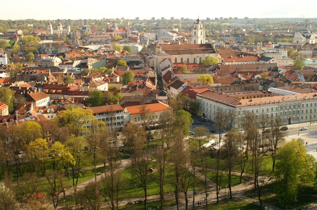 Zdjęcia: Wilno, WIlno, panorama miasta ze wzgórza Gedymina, LITWA