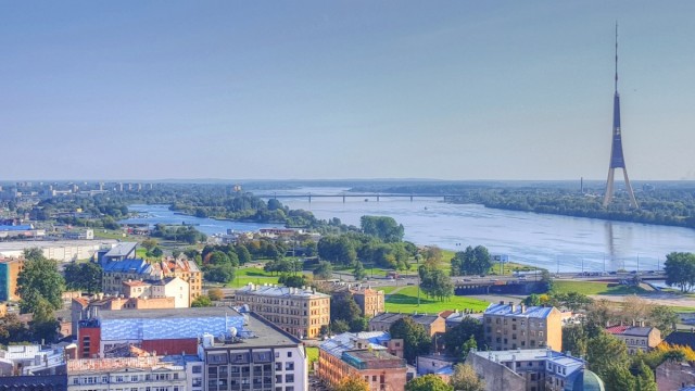 Zdjęcia: Ryga, Ryga, Panorama wschodniej Rygi, ŁOTWA