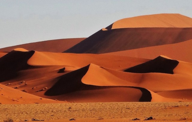 Zdjęcia: Pustynia Namib, Namib Naukluft NP, O zachodzie słońca, NAMIBIA