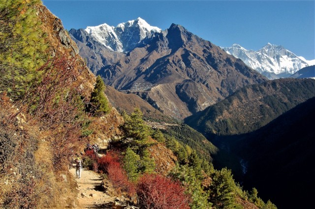 Zdjęcia: Okolice Khyangjuma, Himalaje, rejon Namcze Bazar, U styku Dudh ...