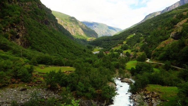 Zdjęcia: trasa kolejki flamsbana Myrdal - Flam, Norwegia południowo ...