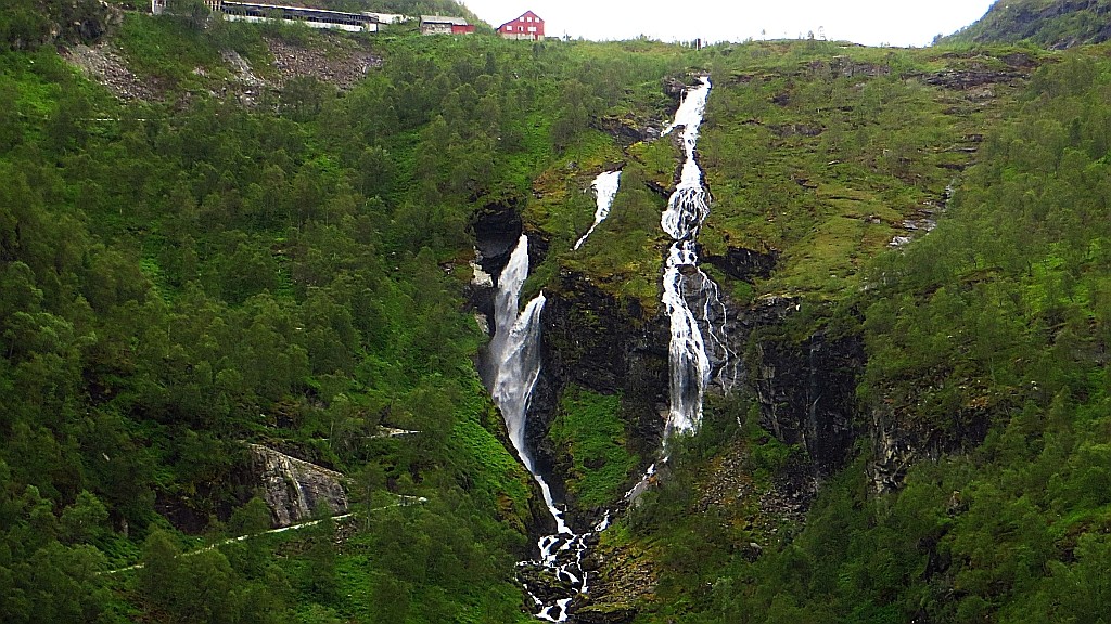 Zdjęcia: trasa kolejki flamsbana Myrdal - Flam, Norwegia południowo ...