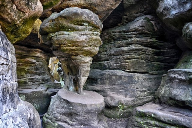 Zdjęcia: Błędne Skały, Góry Stołowe, w labiryncie..., POLSKA