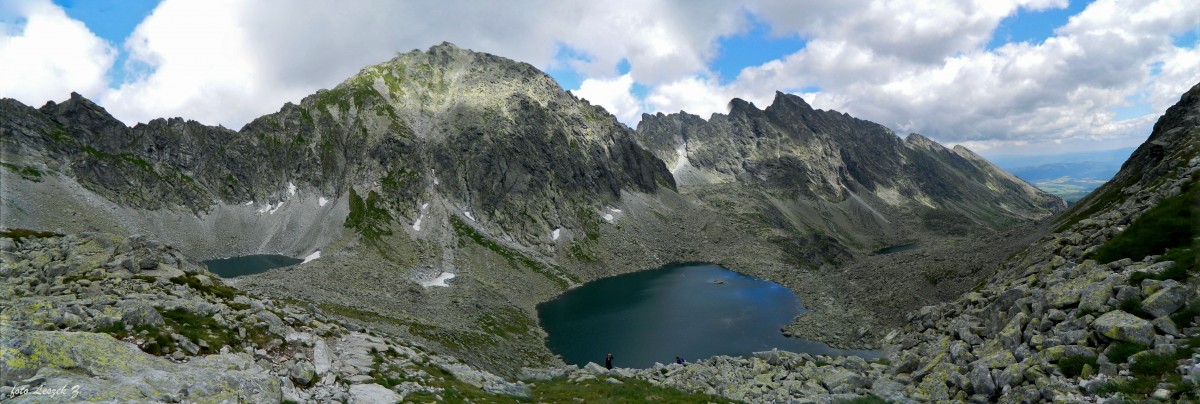 Zdjęcia: Bystra Ławka 2300 m., Wysokie Tatry., Panorama na trzy Stawy z ...