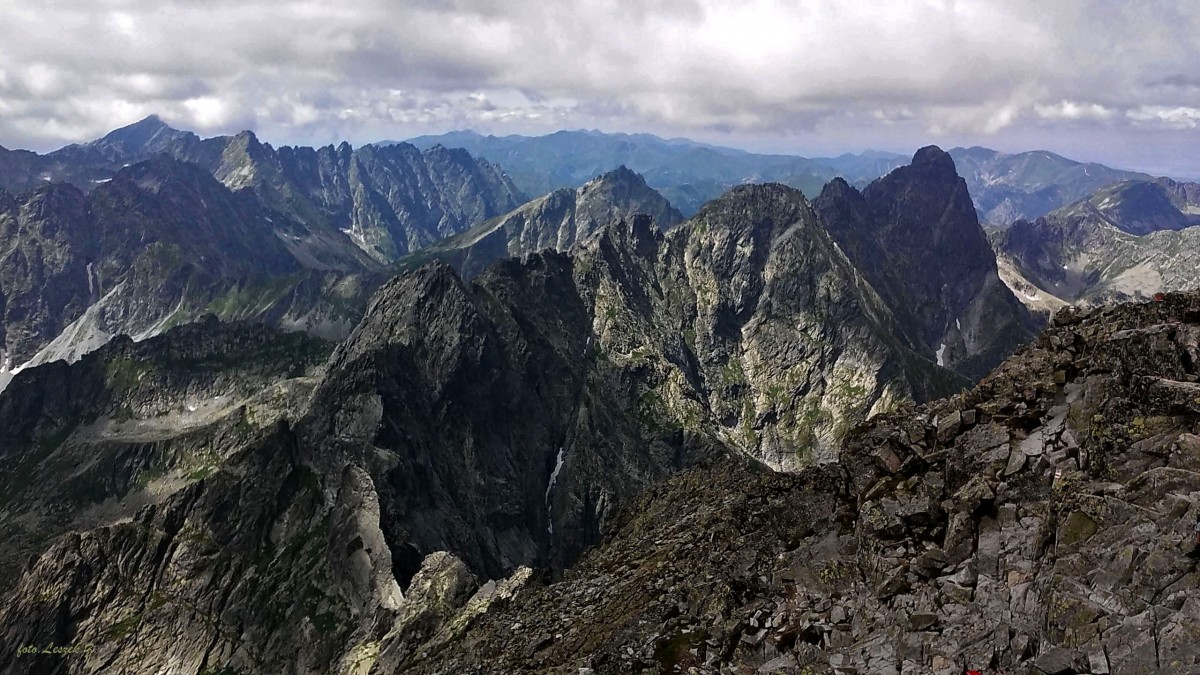 Zdjęcia: Rysy - Szczyt., Wysokie Tatry., Widok ze Słowackich Rysów ...
