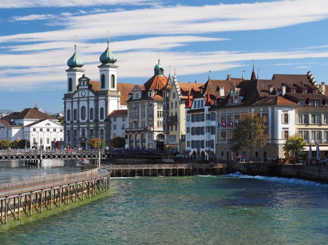 Zdjęcia: Lucerna, Kanton Lucerna, Nad rzeką Reuss, SZWAJCARIA