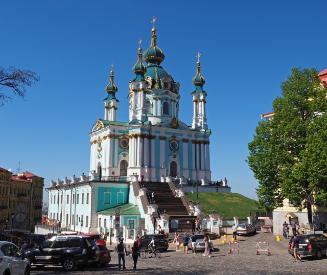 Zdjęcia: Kijów, Obwód kijowski, Cerkiew św. Andrzeja, UKRAINA